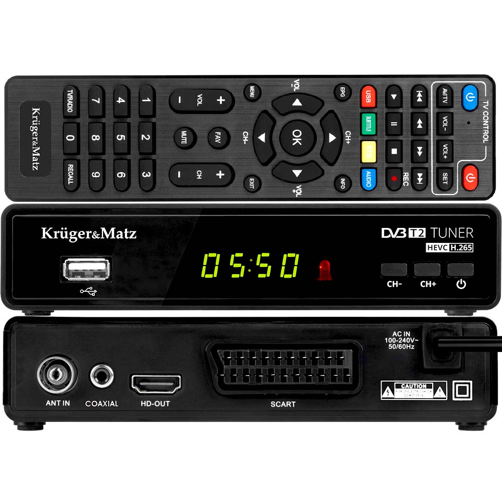 DEKODER CYFROWY TUNER TV NAZIEMNA DVB-T2 FULL HD - 12036523108 ...