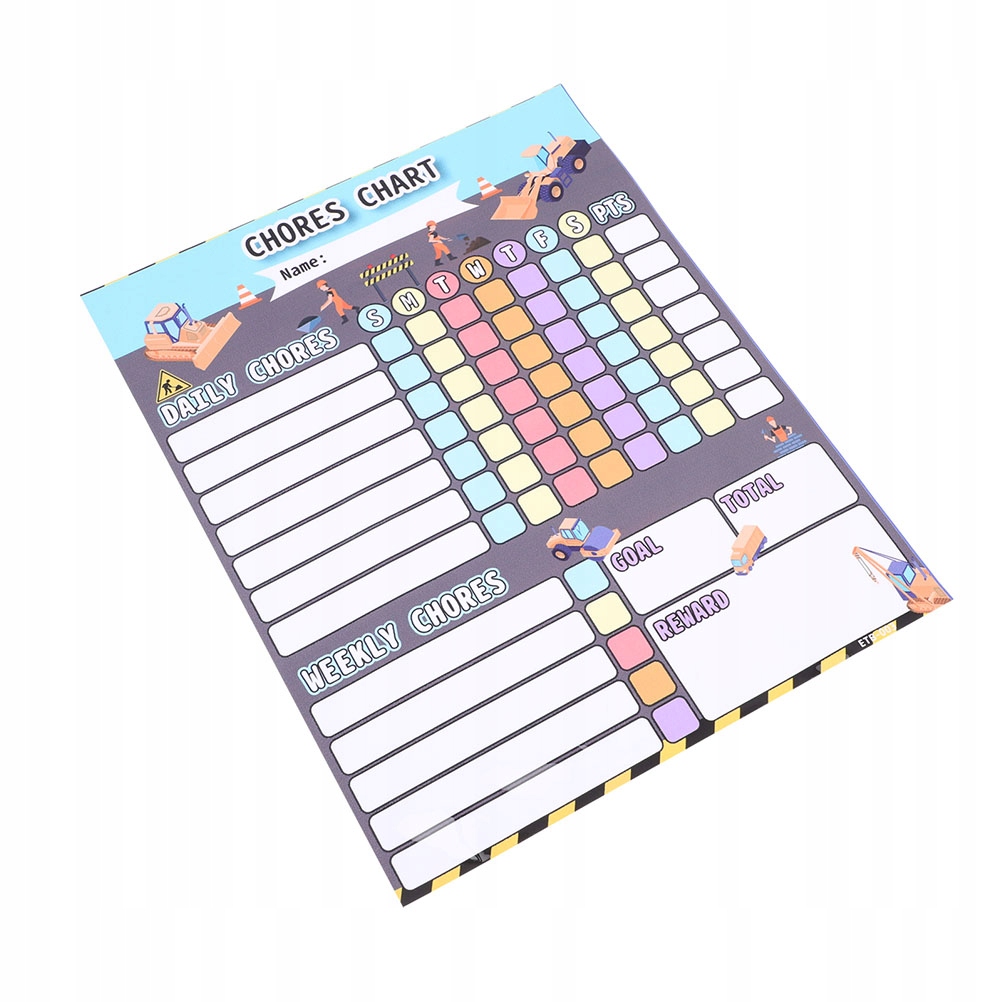 Reusable Chore Chart Magnetic Kids Chart - 14465976694 - oficjalne ...
