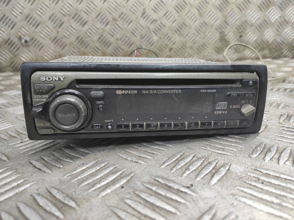RADIO ODTWARZACZ PASSAT B4 SONY CDX-2500R - 12987703569 - oficjalne archiwum Allegro