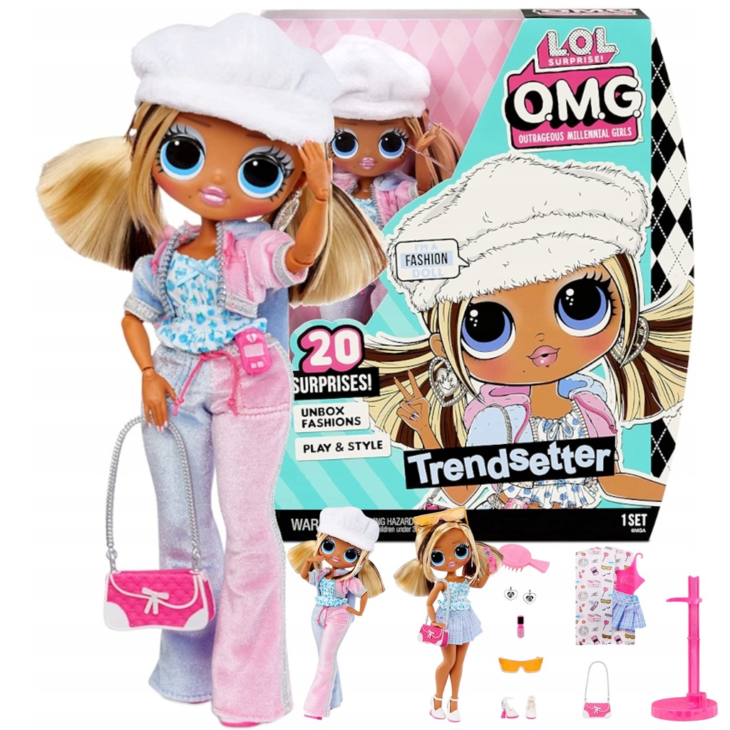 LOL SURPRISE OMG TRENDSETTER LALKA + AKCESORIA LALECZKA SUPRISE O.M.G ...
