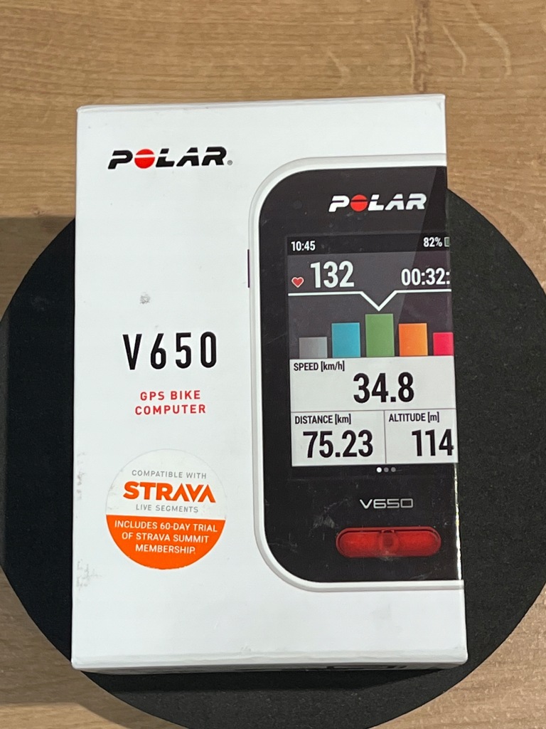 POLAR LICZNIK KOMPUTER ROWEROWY V650 + PASEK H10 - 13149409278 - oficjalne archiwum Allegro