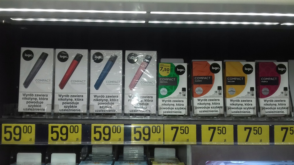 Logic Compact papieros elektroniczny + 2 kapsułki - 8952736479 ...