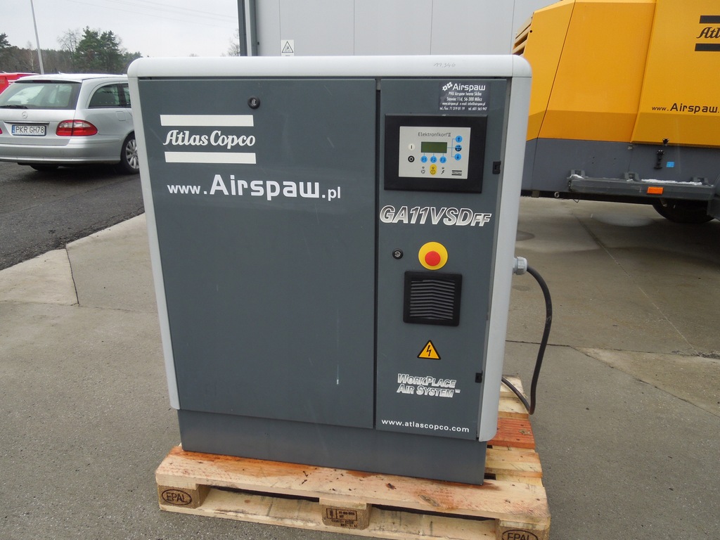 SPRĘŻARKA ŚRUBOWA ATLAS COPCO GA11VSD 11KW - 11504433958 - oficjalne ...