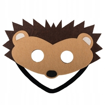 Jeż maska jeża maska przebranie maska filcowa - 10441891635 - oficjalne ...