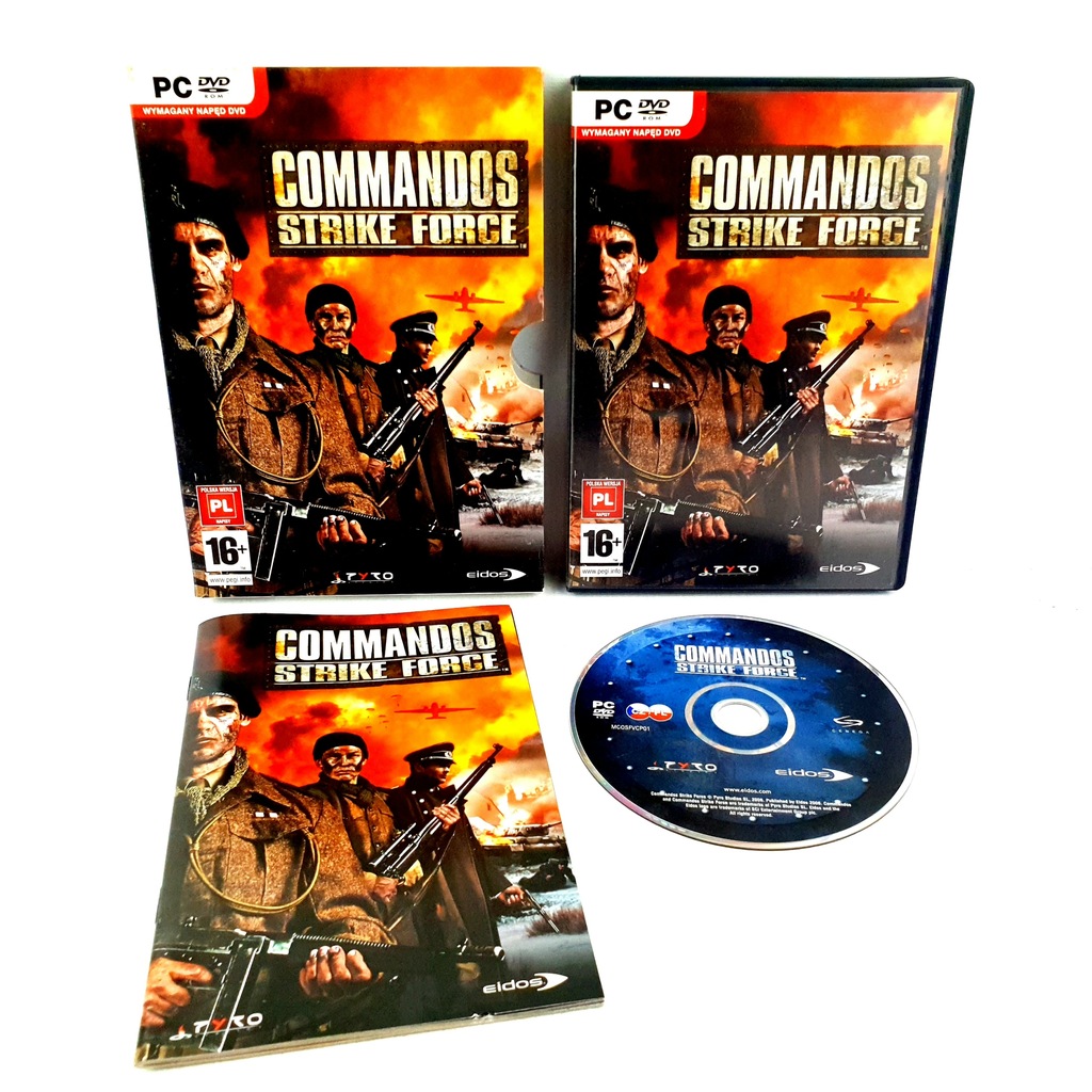 COMMANDOS STRIKE FORCE PC POLSKIE WYDANIE PL - 9478564417 - oficjalne archiwum Allegro