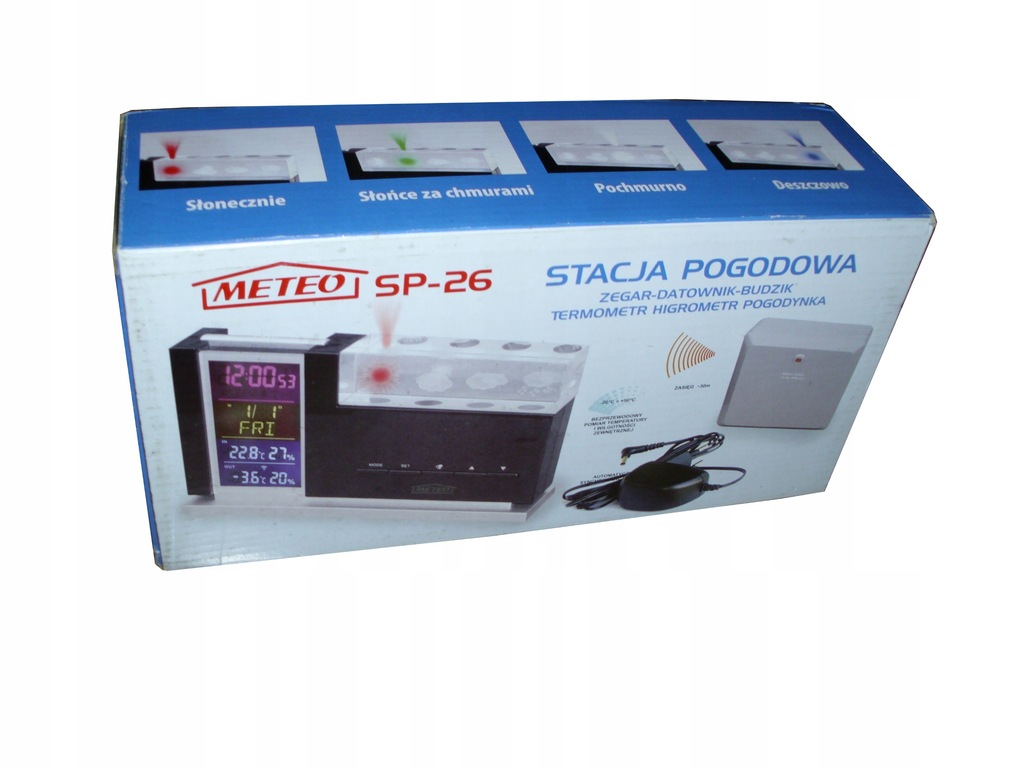 Stacja pogodowa SP26 - kolor, czujnik zw, zasilacz - 12517766100 ...