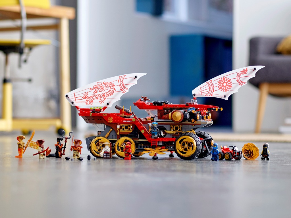 LEGO NINJAGO 70677 PERŁA LĄDU STATEK NA KOŁACH KAI - 11232873473 ...