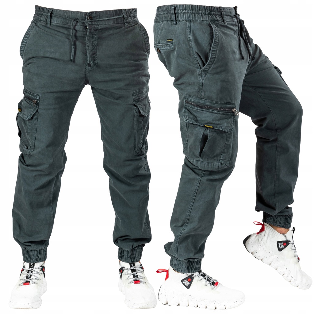 Spodnie męskie BOJÓWKI joggery GRAFIT REBSI r.30 - 12722019195 ...