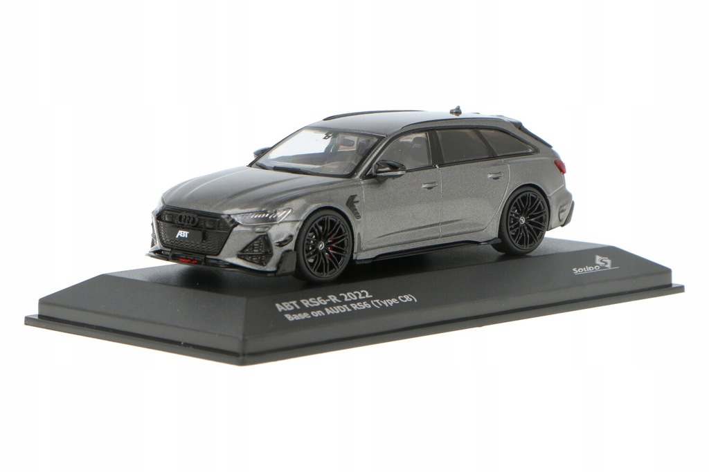 Najnowsze Audi RS6 Avant C8 ABT A6 2022 szary - Solido 1:43 nowy *N ...