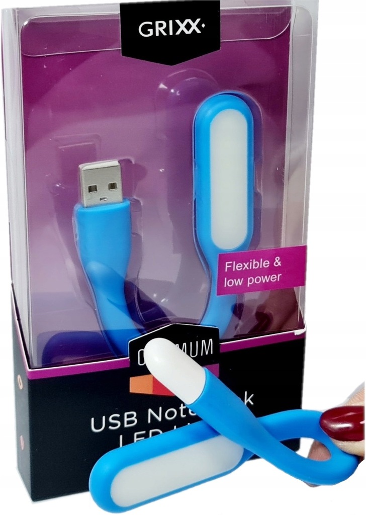 LAMPKA SILIKONOWA USB LED MOCNA GIĘTKA DO LAPTOPA - 12908130470 - oficjalne archiwum Allegro