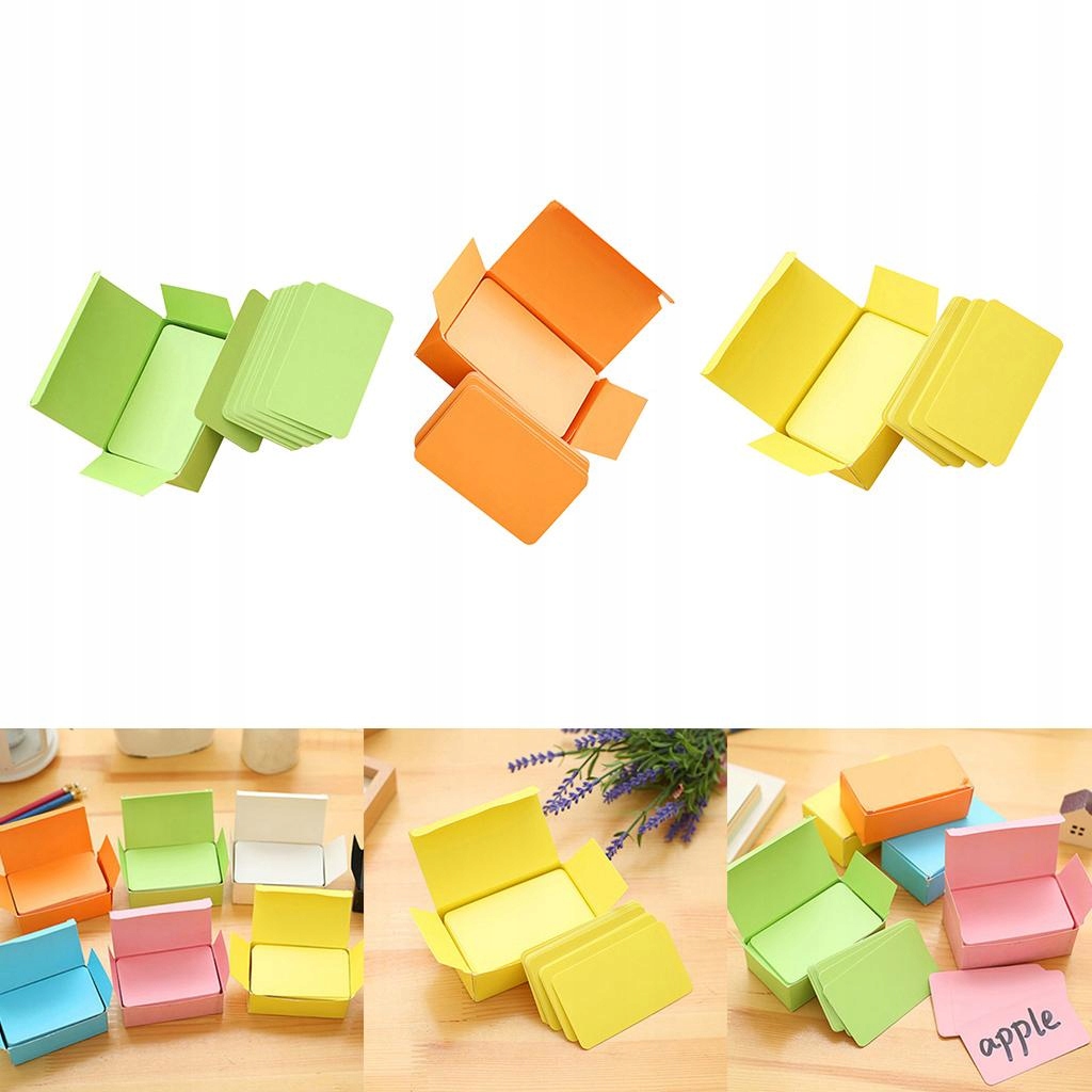 3 Boxes Colorful Blank Word Cards Postcards Greeting Cards ...