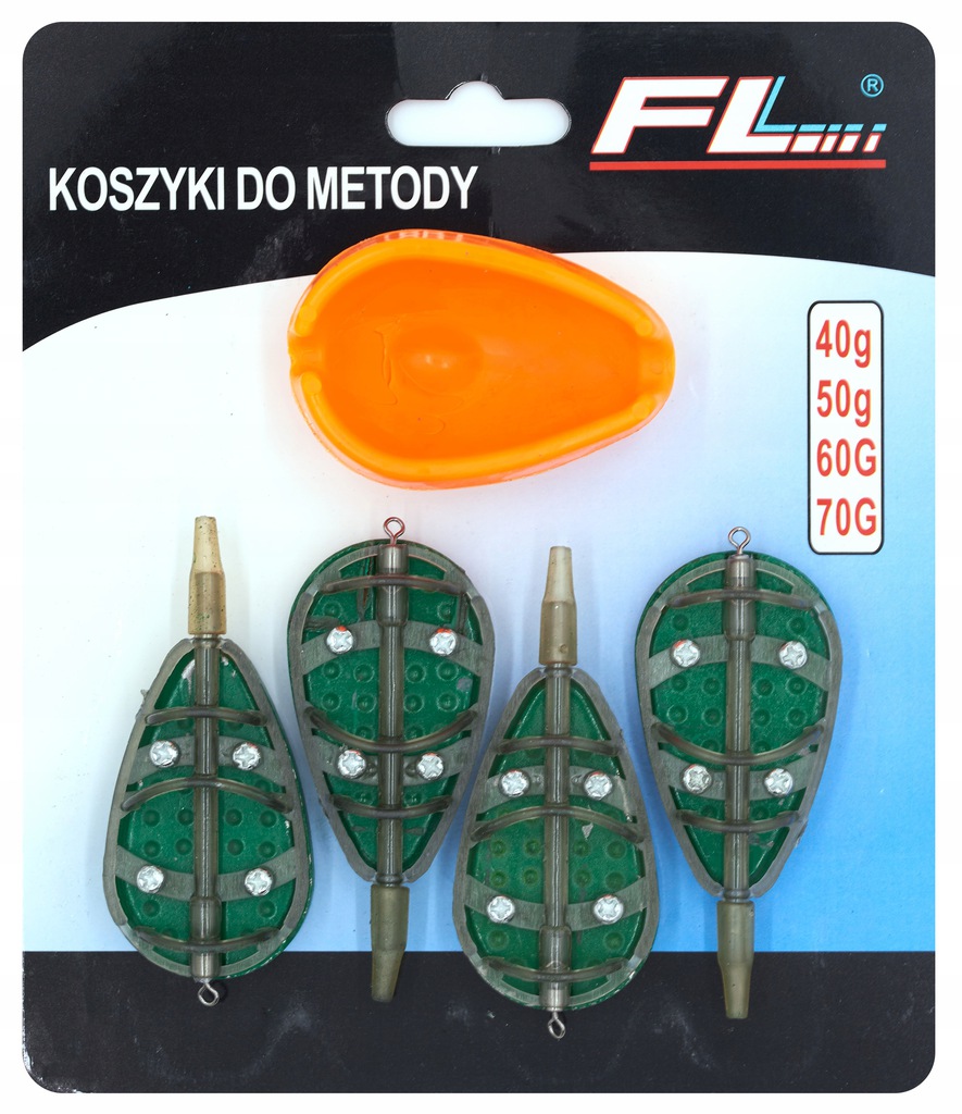 ZESTAW 4x KOSZYK DO METODY + FORMA METHOD FEEDER - 12270597060 - oficjalne archiwum Allegro