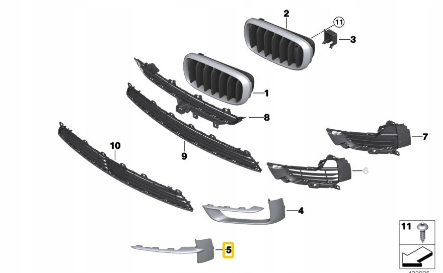 BMW X5 F15 listwa ALUMATT 7303114 - 11513493292 - oficjalne archiwum ...