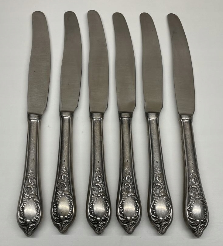 SREBRNE NOŻE - 430g p. 875 - ZSRR - PRL - VINTAGE - 12496859848 - oficjalne archiwum Allegro