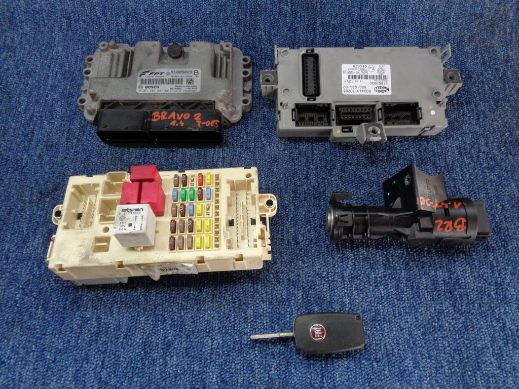 KOMPUTER STACYJKA BSI FIAT BRAVO 2 1.4 T-JET 07-14 - 7256481969 ...