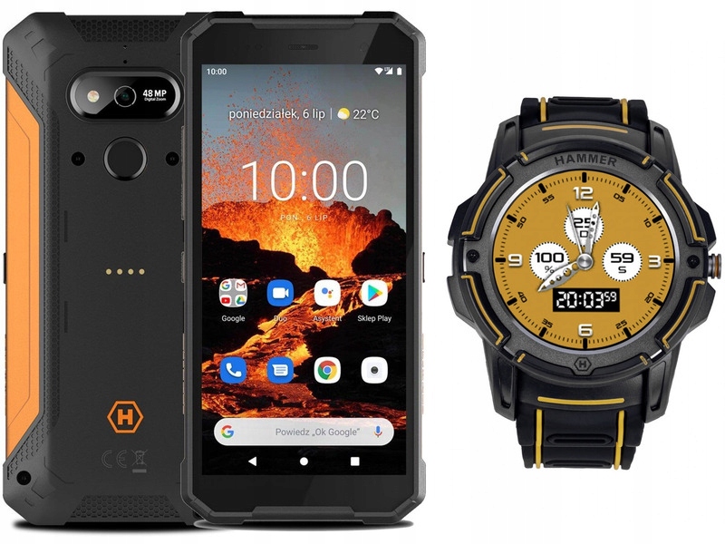 Smartfon Hammer Explorer Pro 6/128GB + Smartwatch - 10745020411 - oficjalne archiwum Allegro