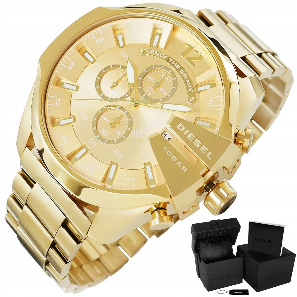 ZEGAREK MĘSKI DIESEL DZ4360 MEGA CHIEF ORYGINAŁ+BOX - 14511932819 ...