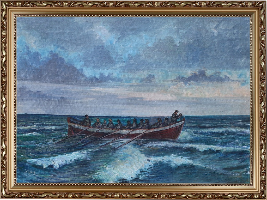 VALDEMAR LEBEL (1891-1958) - RYBACY NA MORZU - 12913466761 - oficjalne ...