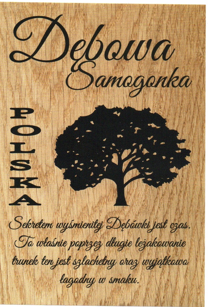 Etykieta Dębowa Samogonka-100 szt - 7497270464 - oficjalne archiwum Allegro