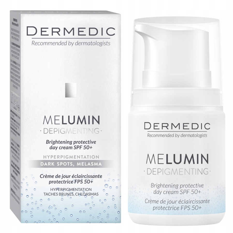 DERMEDIC Melumin krem rozjaśniający SPF 50+ 55 ml - 11995937659 ...