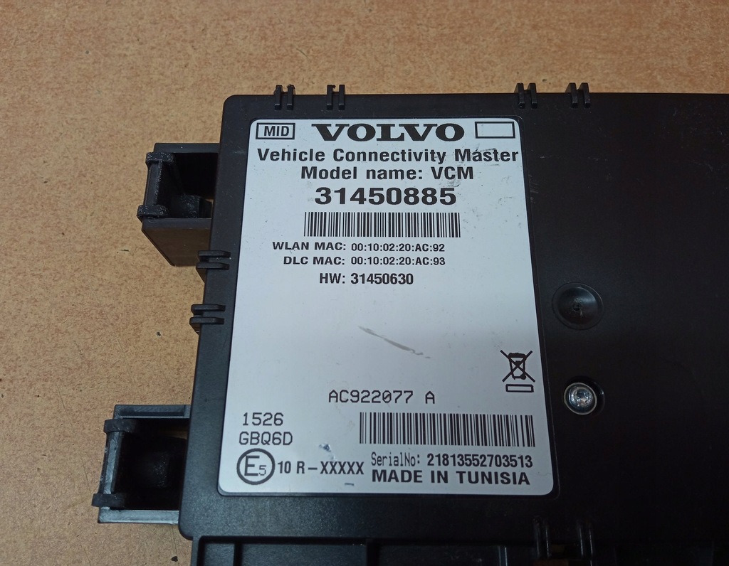 MODUŁ STEROWNIK VCM VOLVO XC90 II 2.0 T6 31450885 - 12771230770 ...