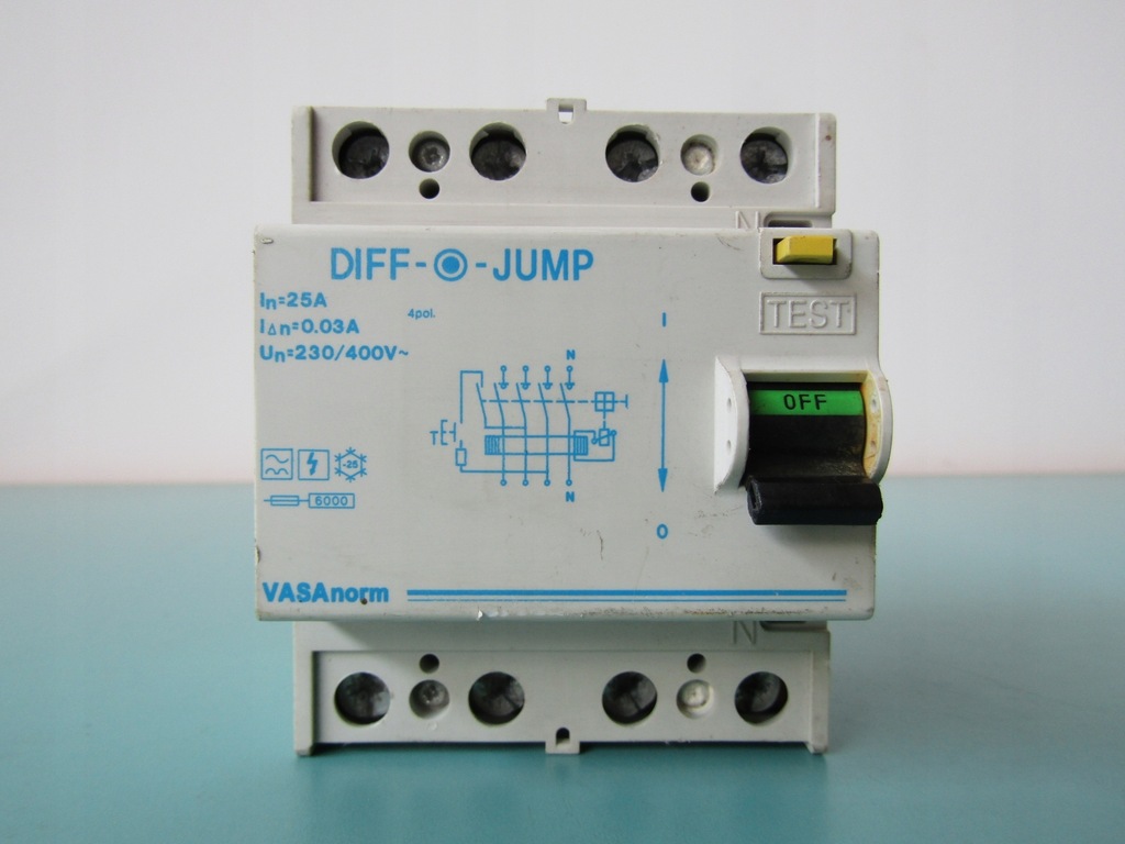 DIFF-O-JUMP 25A 30mA WYŁĄCZNIK RÓŻNICOWO PRĄDOWY - 8370306263 ...