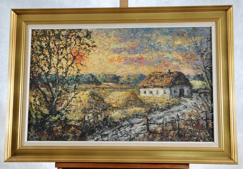 OLUF SORENSEN RANDBOL (1921-) PIĘKNY OBRAZ OLEJNY! - 14170195373 ...