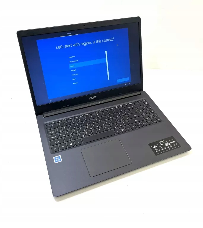 LAPTOP ACER ASPIRE 3 N19H1 SPRAWDŹ OPIS! - 13823445356 - oficjalne ...