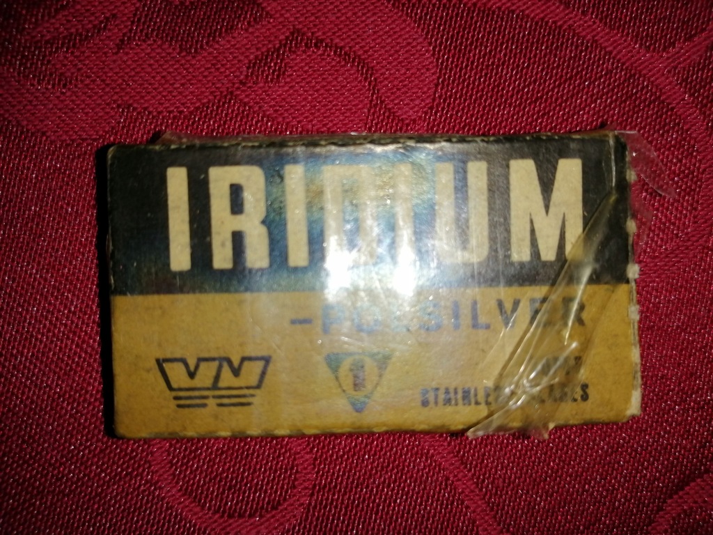 Oryginalne żyletki IRIDIUM POLSILVER, relikt PRL - 11431435617 ...