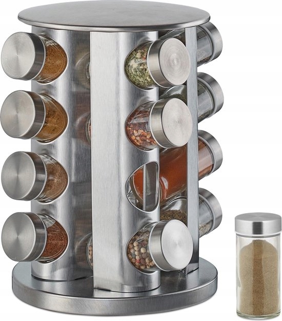 Przyprawniki obrotowy organizer na przyprawy stojak 16 pojemników ...