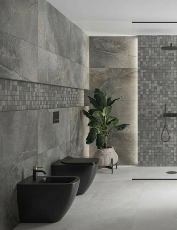 Płytki łazienkowe Masterstone Grafit Poler 60x120 - 11916451524 ...