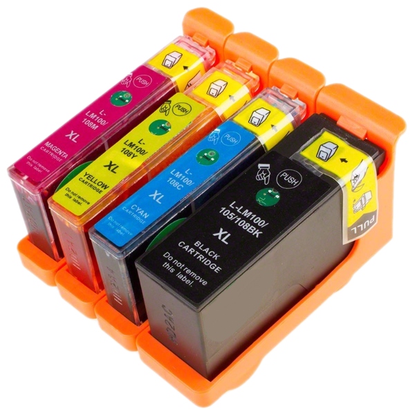 TUSZE DRUKARKI LEXMARK 100XL S300 S301 S302 S305 - 7453448514 ...