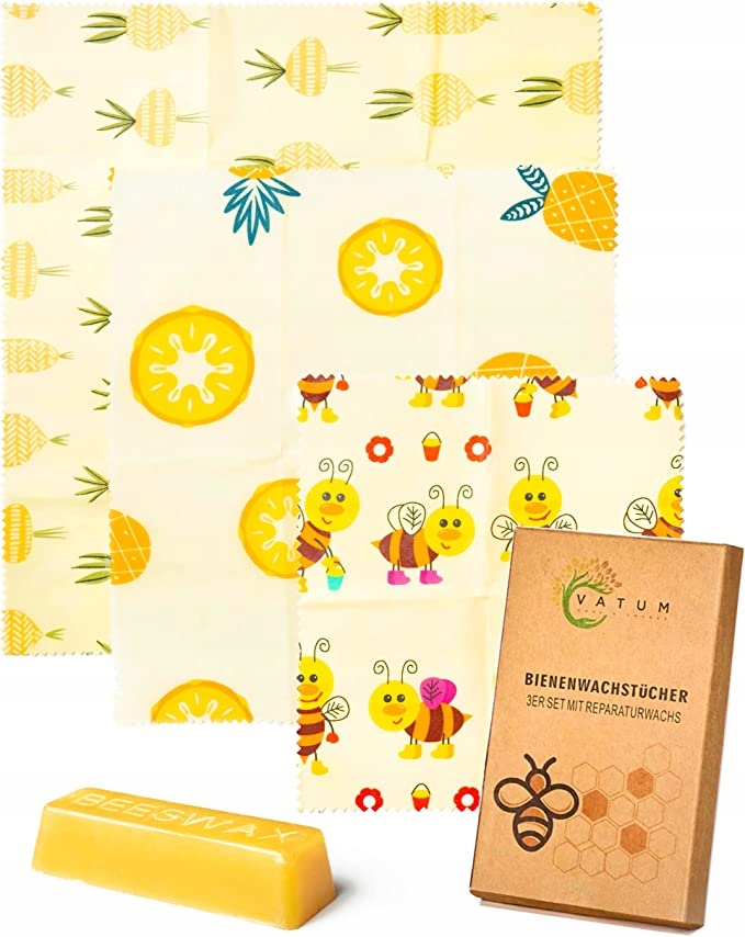 X3841 Chusteczki z wosku pszczelego Vatum - 12939488974 - oficjalne ...