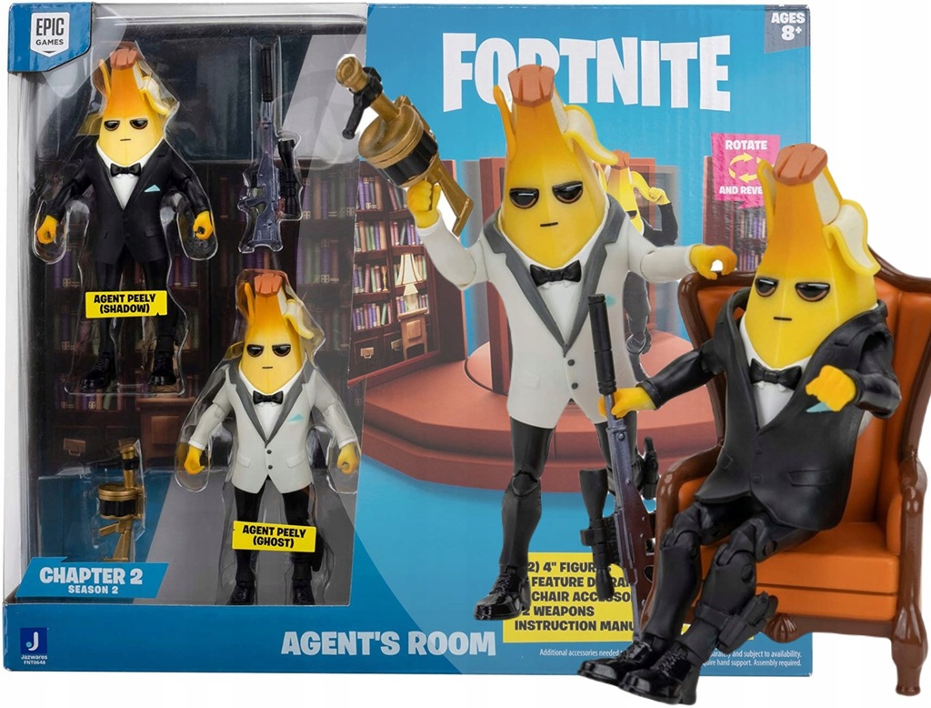 FORTNITE ZESTAW AGENT'S ROOM PEELY FIGURKI 2-PAK - 11827911508 ...