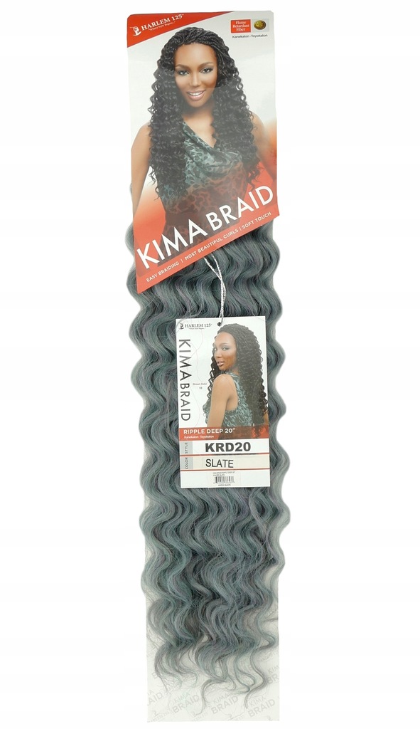 Afro Loki Syntetyczne Kima Braid Ripple Deep Slate - 13629822510 ...
