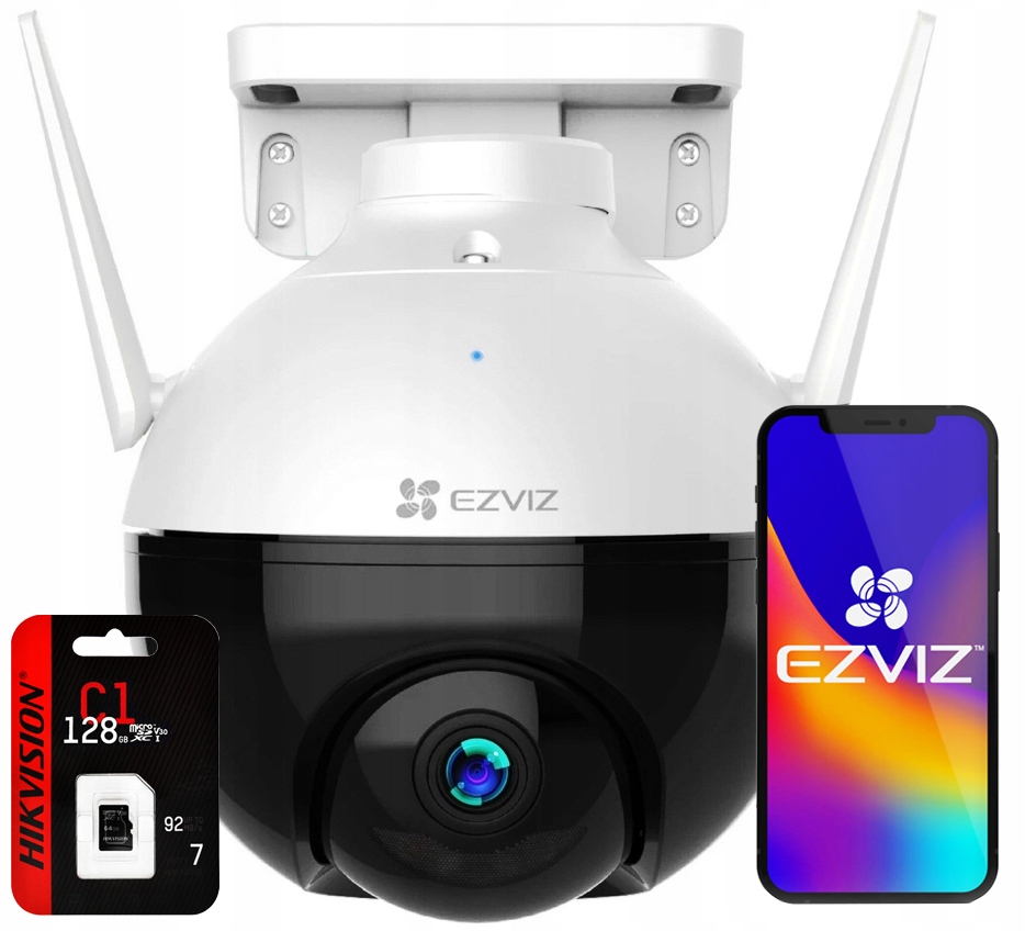 KAMERA OBROTOWA EZVIZ C8W 4MPX WiFi 128G - 14357932939 - oficjalne archiwum Allegro