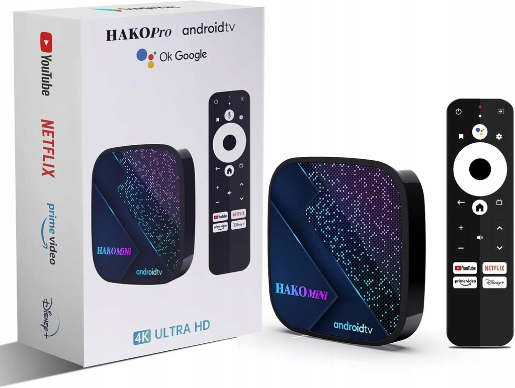 TV BOX Hako Pro, Oficjalny Android TV 11 , certyfikacja GOOGLE ...