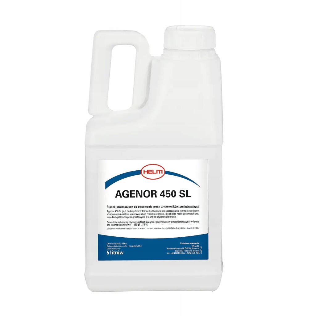 Agenor 450 SL 5 L, HELM HERBICYD GLIFOSAT5 - 12454664092 - oficjalne ...
