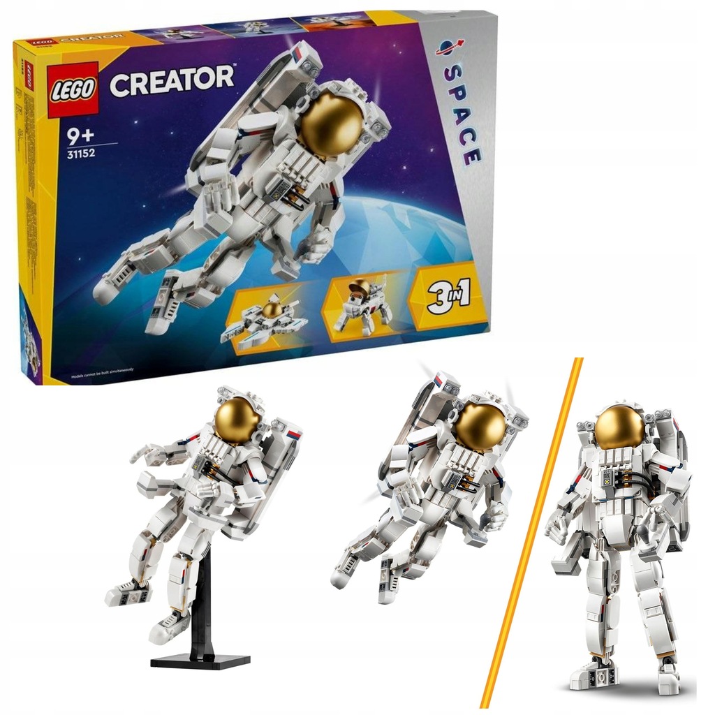 LEGO CREATOR 3w1 ASTRONAUTA W KOSMOSIE KLOCKI 31152 9+ POMYSŁ NA ...