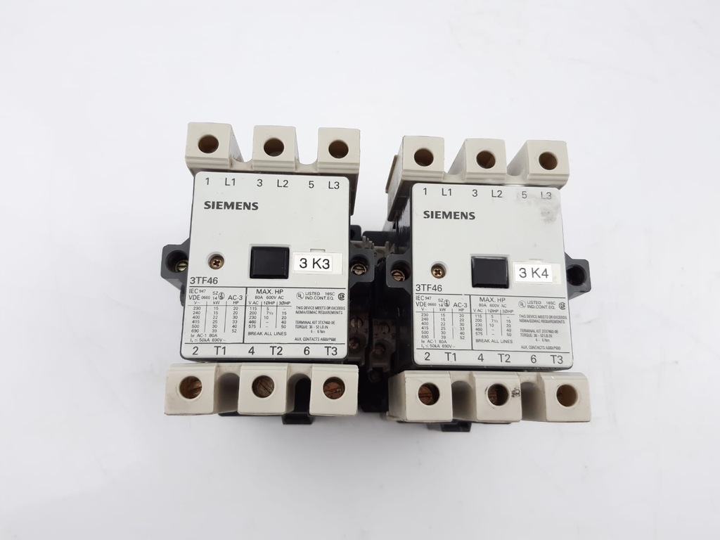 Купить КОНТАКТОР SIEMENS 3TF46 24В 80А: отзывы, фото и характеристики ...