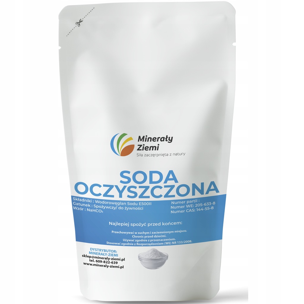 SODA OCZYSZCZONA 5kg WODOROWĘGLAN SODU CZYSTA CZDA - 12007864788 ...