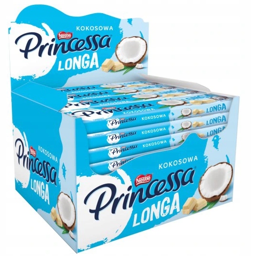 WAFLE PRINCESSA KOKOSOWA LONGA - 28 SZTUK - 12961496855 - oficjalne ...