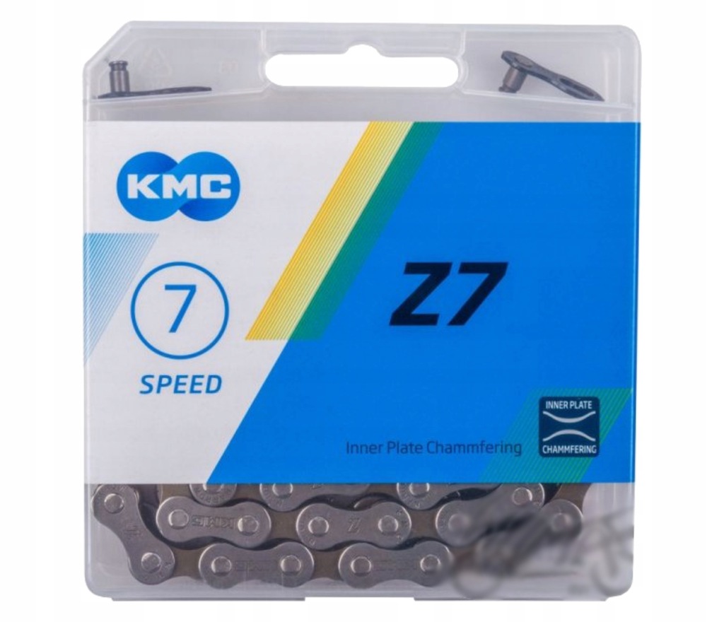 Łańcuch Rowerowy KMC Z7 7 Rzędów 1/2" x 3/32" 114L - 13953011377 ...