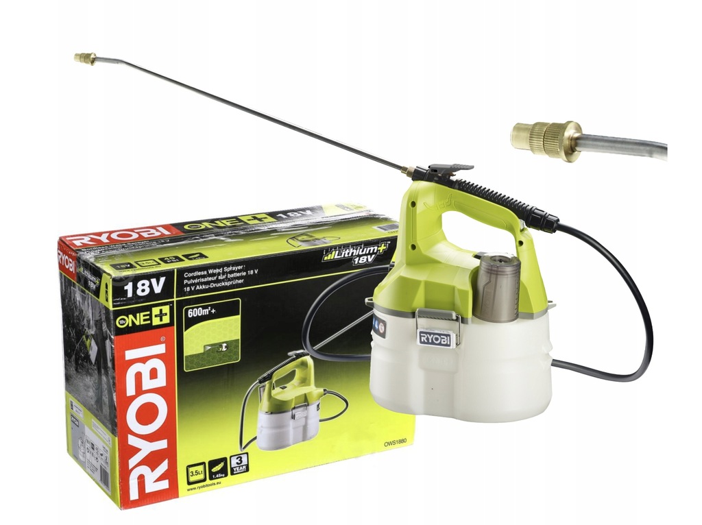 RYOBI OPRYSKIWACZ AKUMULATOROWY 18V OWS1880 LI-ION - 13389486317 ...