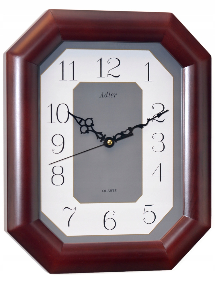 Drewniany zegar ścienny Adler 21046-CH 35x29 cm - 11187418674 ...