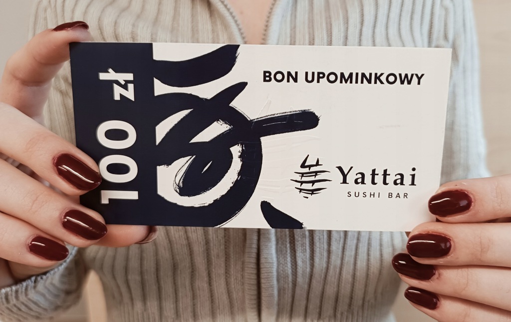 Bon upominkowy do Yattai SUSHI BAR o wartości 100,00 zł - 14992608175 ...