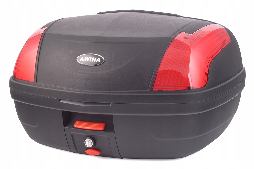 KUFER BAGAŻNIK AWINA CZARNY 46L NA DWA KASKI HIT - 13168487232 ...