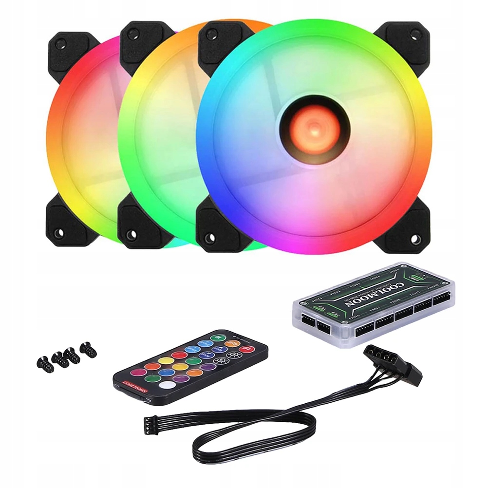 PC Fan Rgb Computer Case 120mm LED 5 Fans - 13801042052 - oficjalne ...