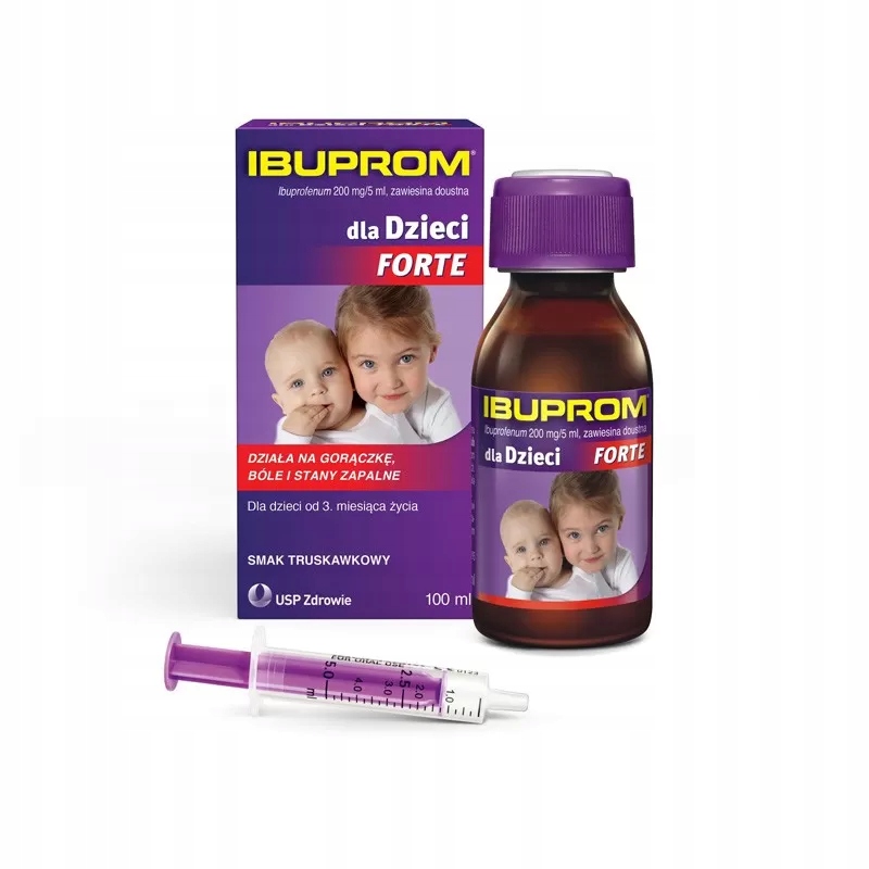 Ibuprom dla dzieci forte zawies doust 200mg/5ml 10 - 12756982618 ...