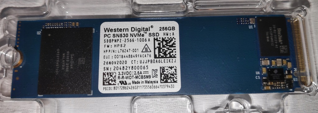 Dysk WD PC SN530 256 GB NVMe SSD - 10929150353 - oficjalne archiwum Allegro